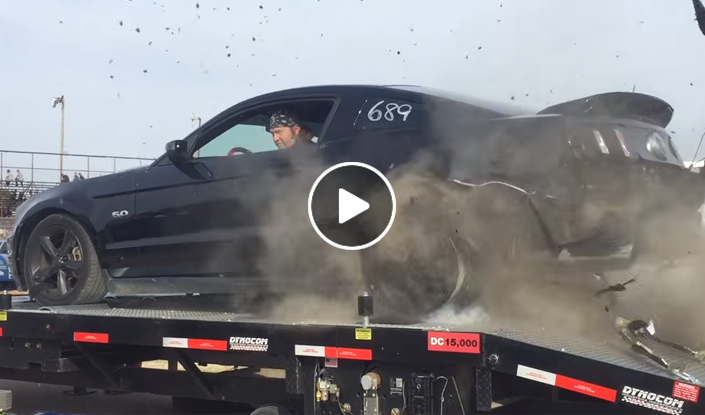 Watch a Mustang shred itself on the dyno - Coolfords